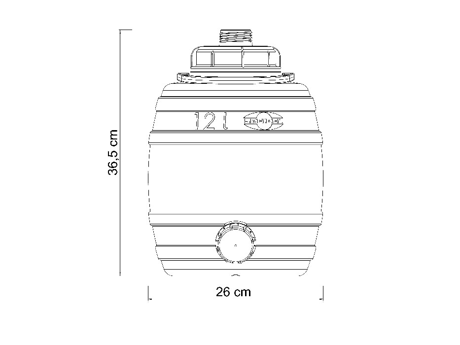 12-litre round container-21047